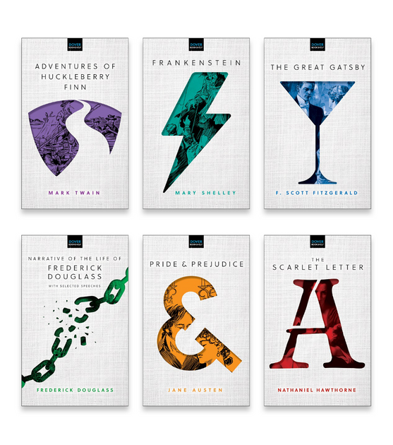 Bold Designs Level Up the Classics! The Dover Bookshelf —designed for ...