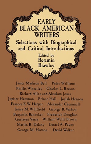 Early Black American Writers – Dover Publications