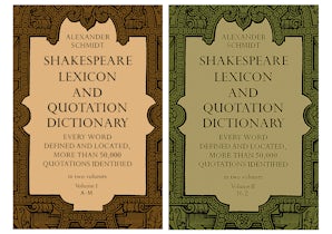 Shakespeare Lexicon 2 Volume Set – Dover Publications